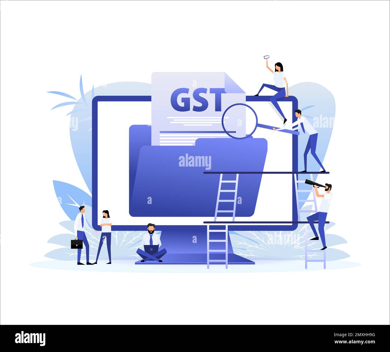 GST goods services tax. Tax Form Documents. Indirect tax on the supply ...