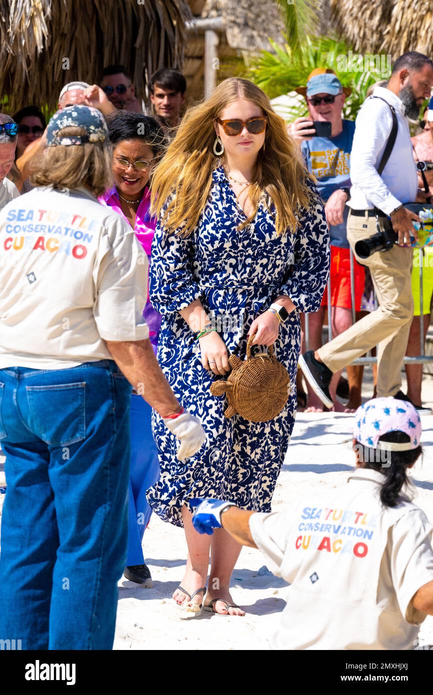Princess Amalia, Princess of Orange during a visit to Country house ...