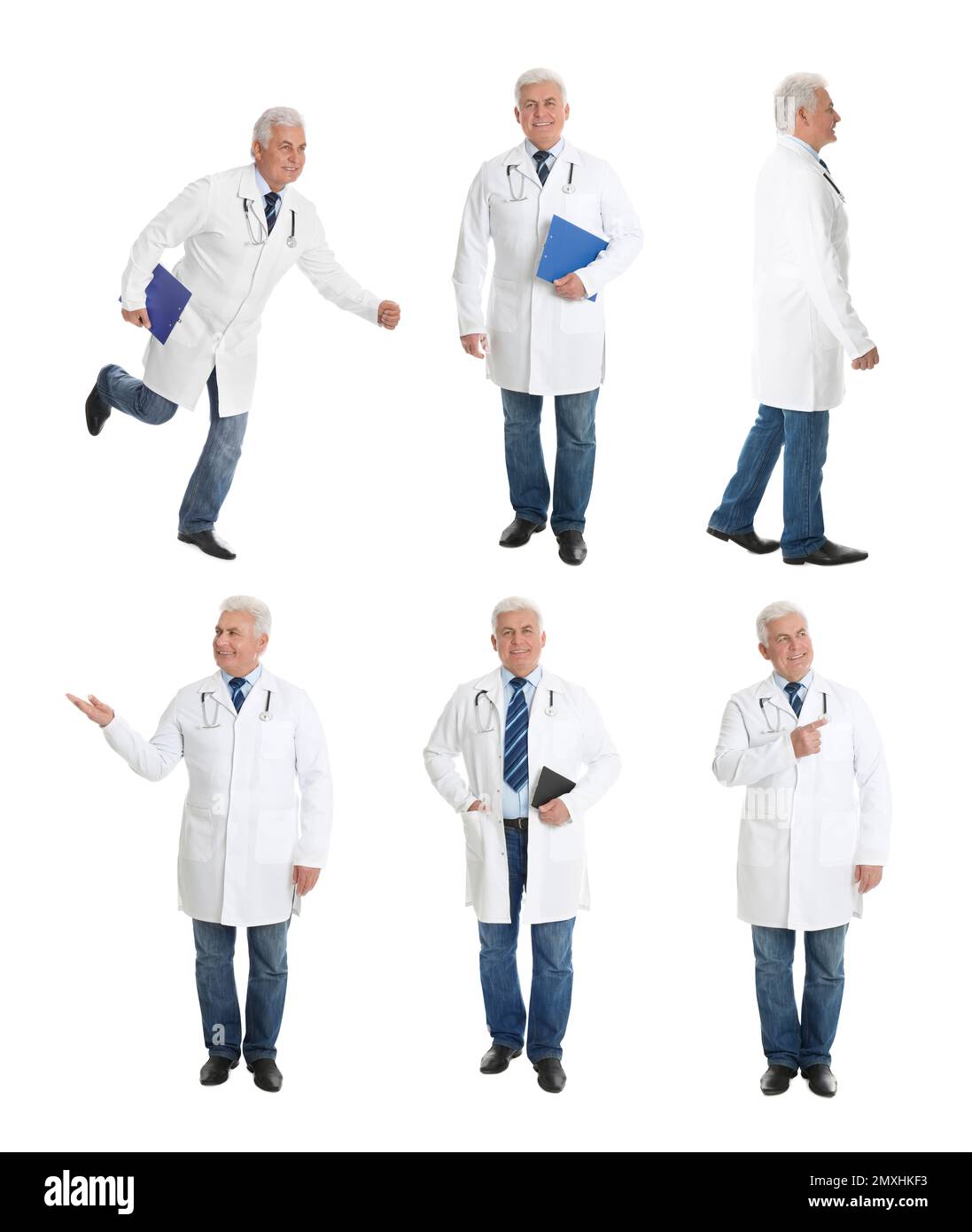 Happy doctor senior woman Cut Out Stock Images & Pictures - Alamy