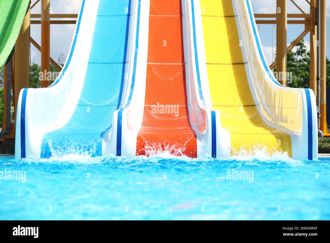 Active rest water park slides hi-res stock photography and images - Alamy