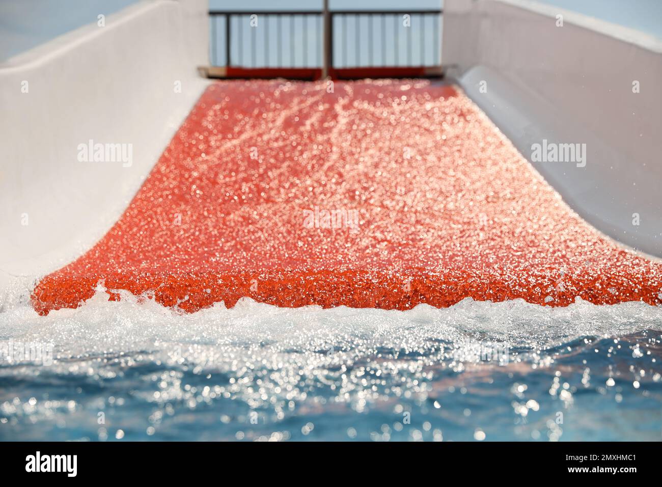 Wide slide at water park. Summer vacation Stock Photo - Alamy