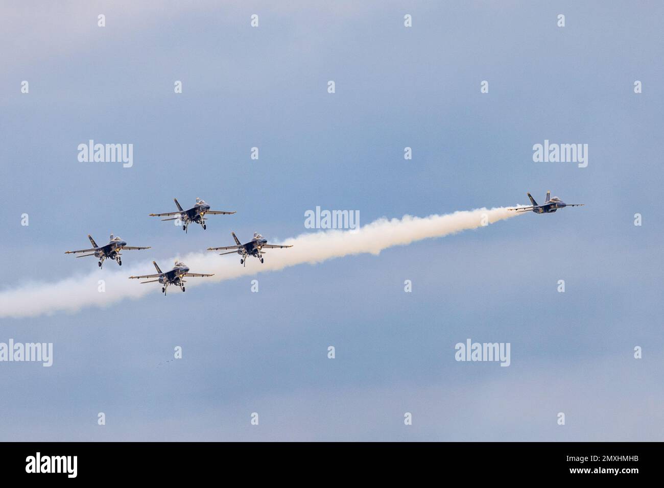 A view of the Blue Angels aircraft in the sky Stock Photo - Alamy