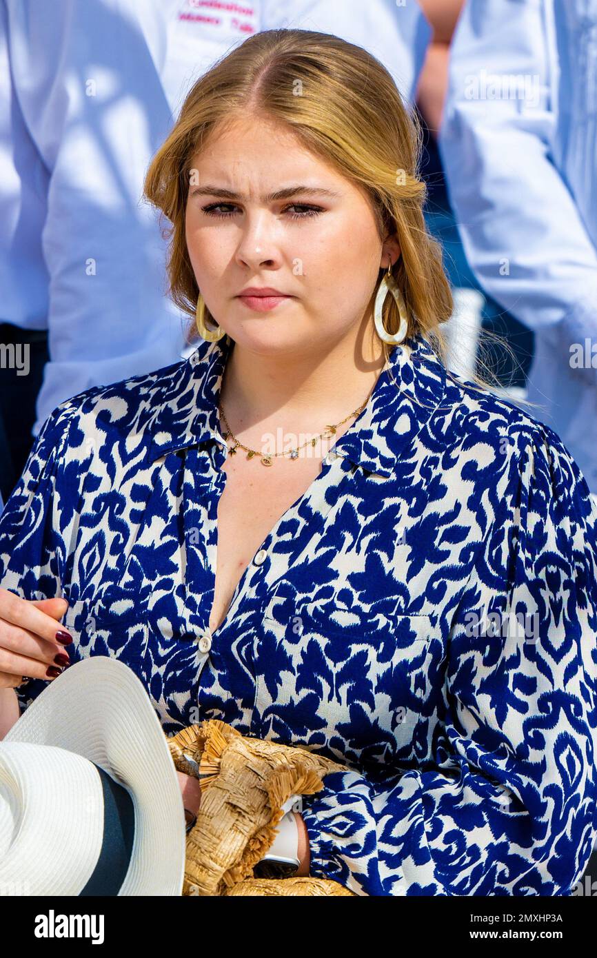 Princess Amalia, Princess of Orange during a visit to Country house ...