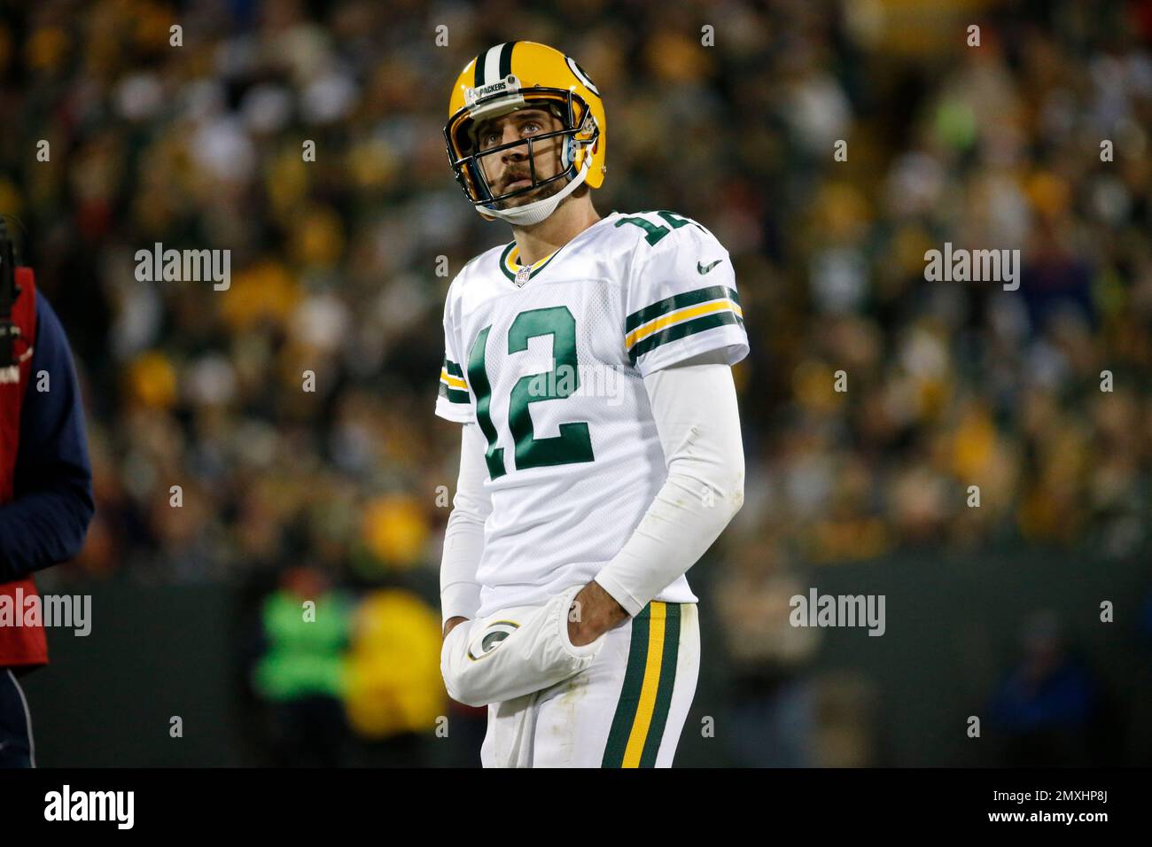Green Bay Packers quarterback Aaron Rodgers (12) during the second half ...