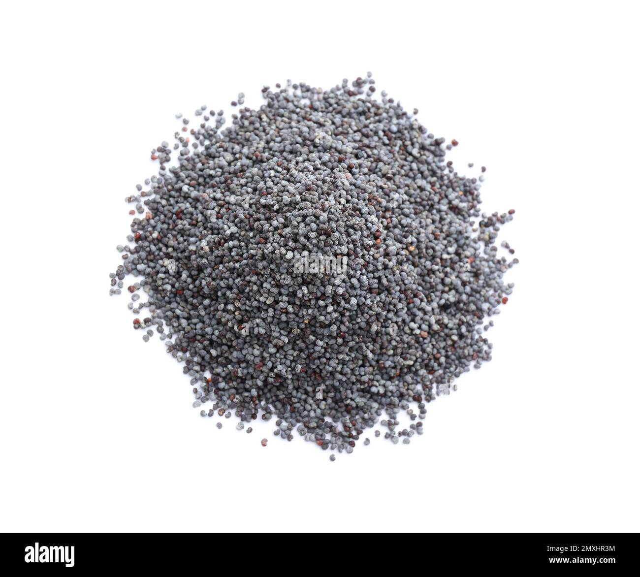 Pile of dry poppy seeds isolated on white Stock Photo - Alamy