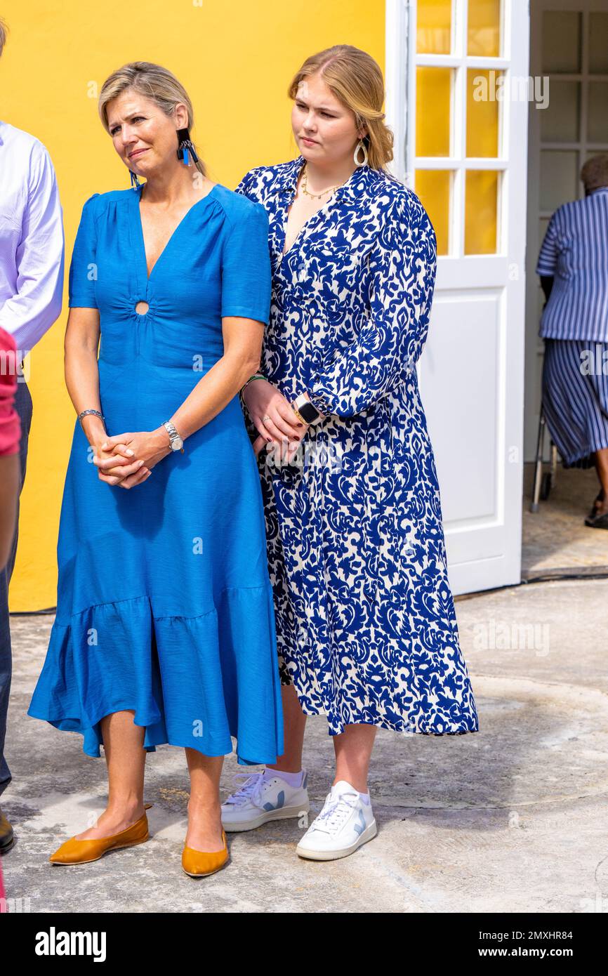 Queen Maxima of the Netherlands with Princess Amalia, Princess of ...
