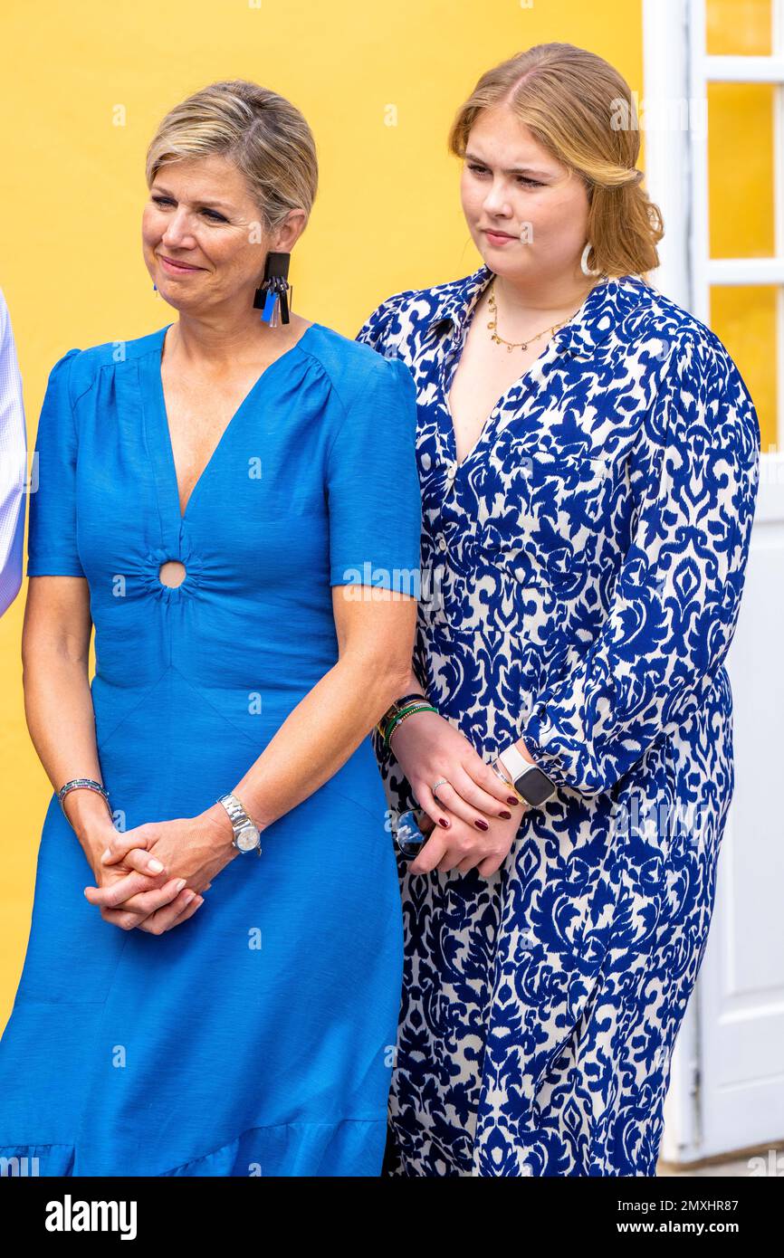 Queen Maxima of the Netherlands with Princess Amalia, Princess of ...
