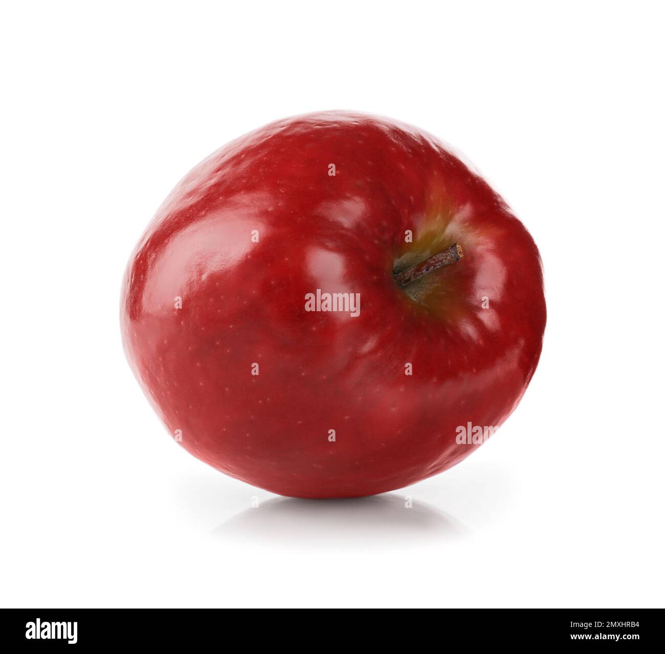 Fresh juicy red apple isolated on white Stock Photo - Alamy