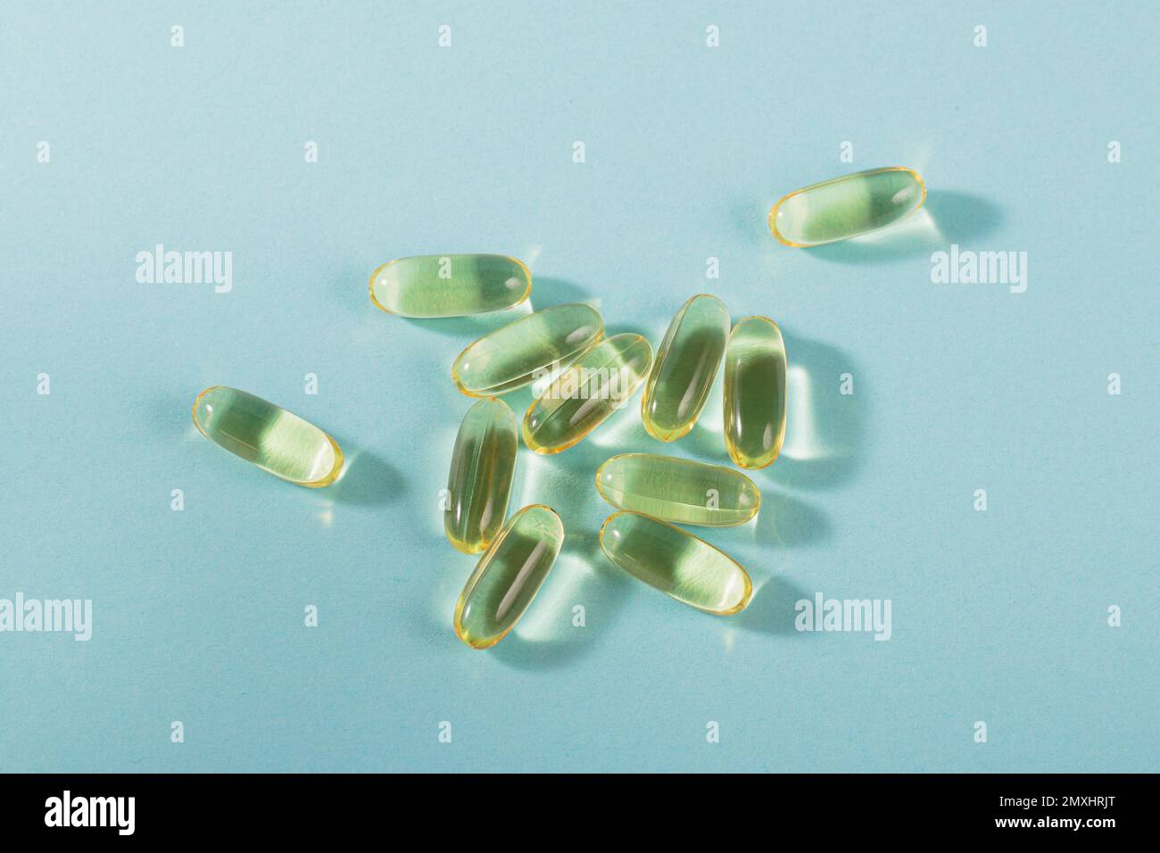Oil filled capsules of food supplements Stock Photo - Alamy