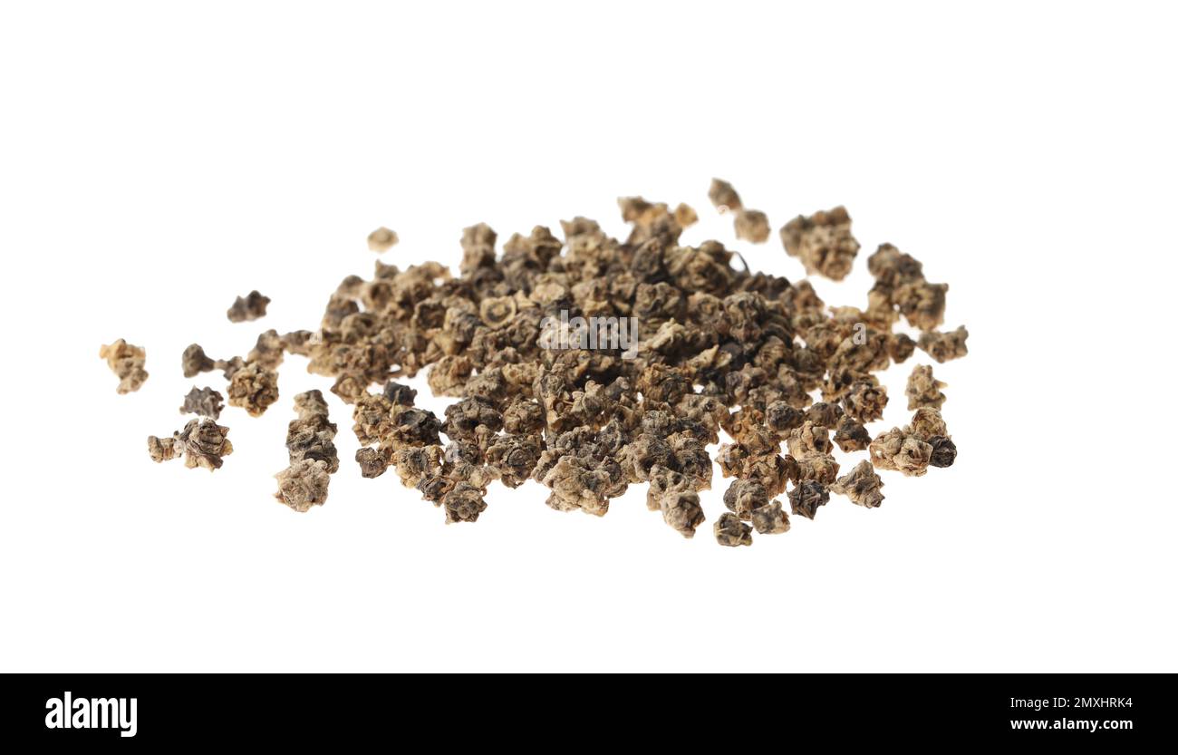Pile of raw beet seeds on white background. Vegetable planting Stock ...