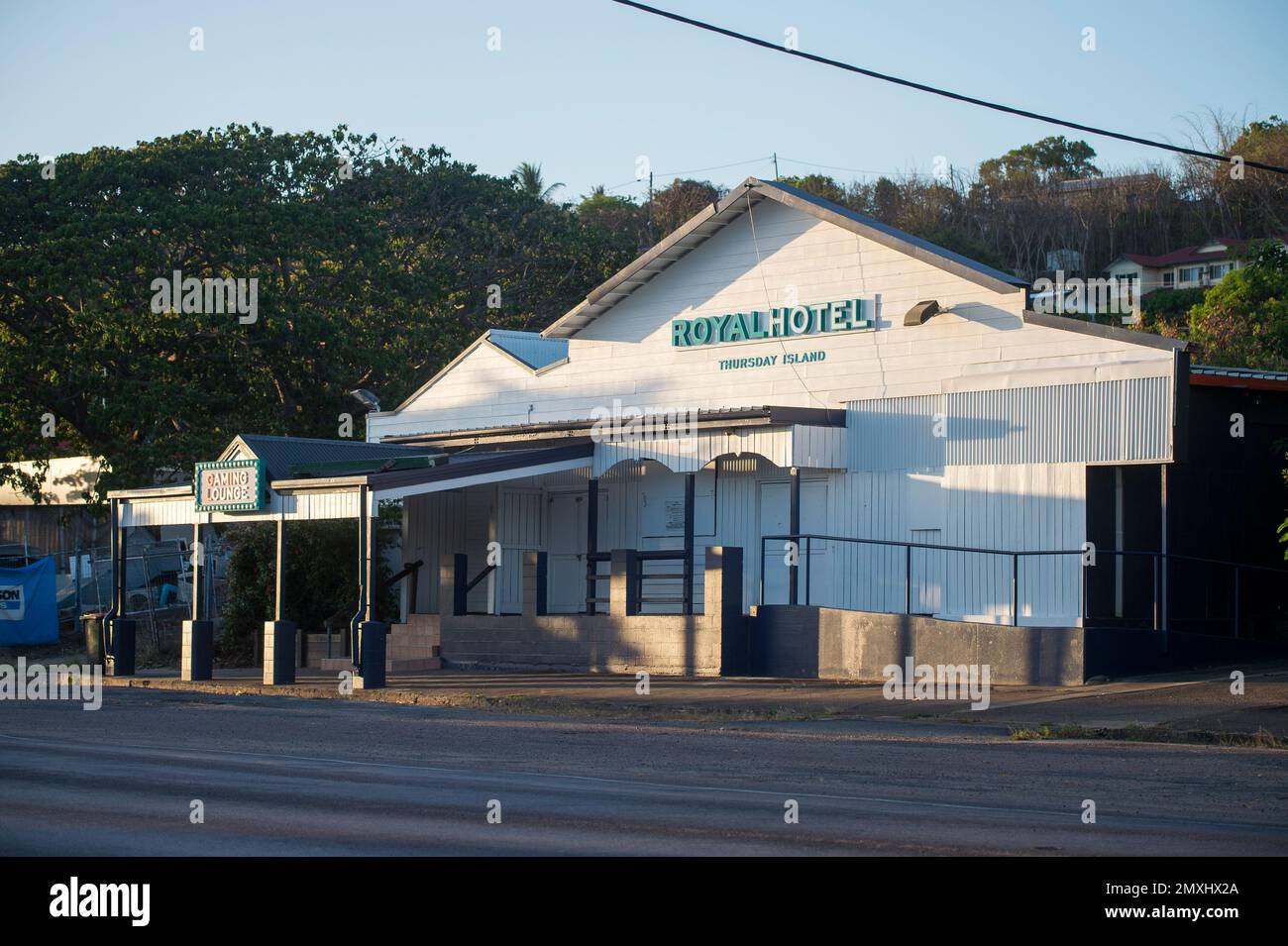 Gaming lounge in Thursday Island town centre on the main road, Douglas ...