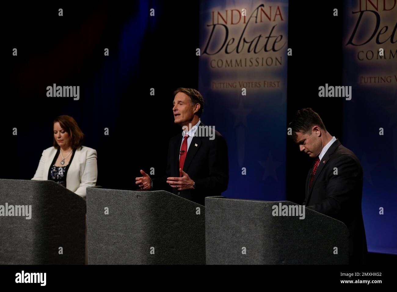 The three candidates for Indiana's open U.S. Senate seat, left to right ...