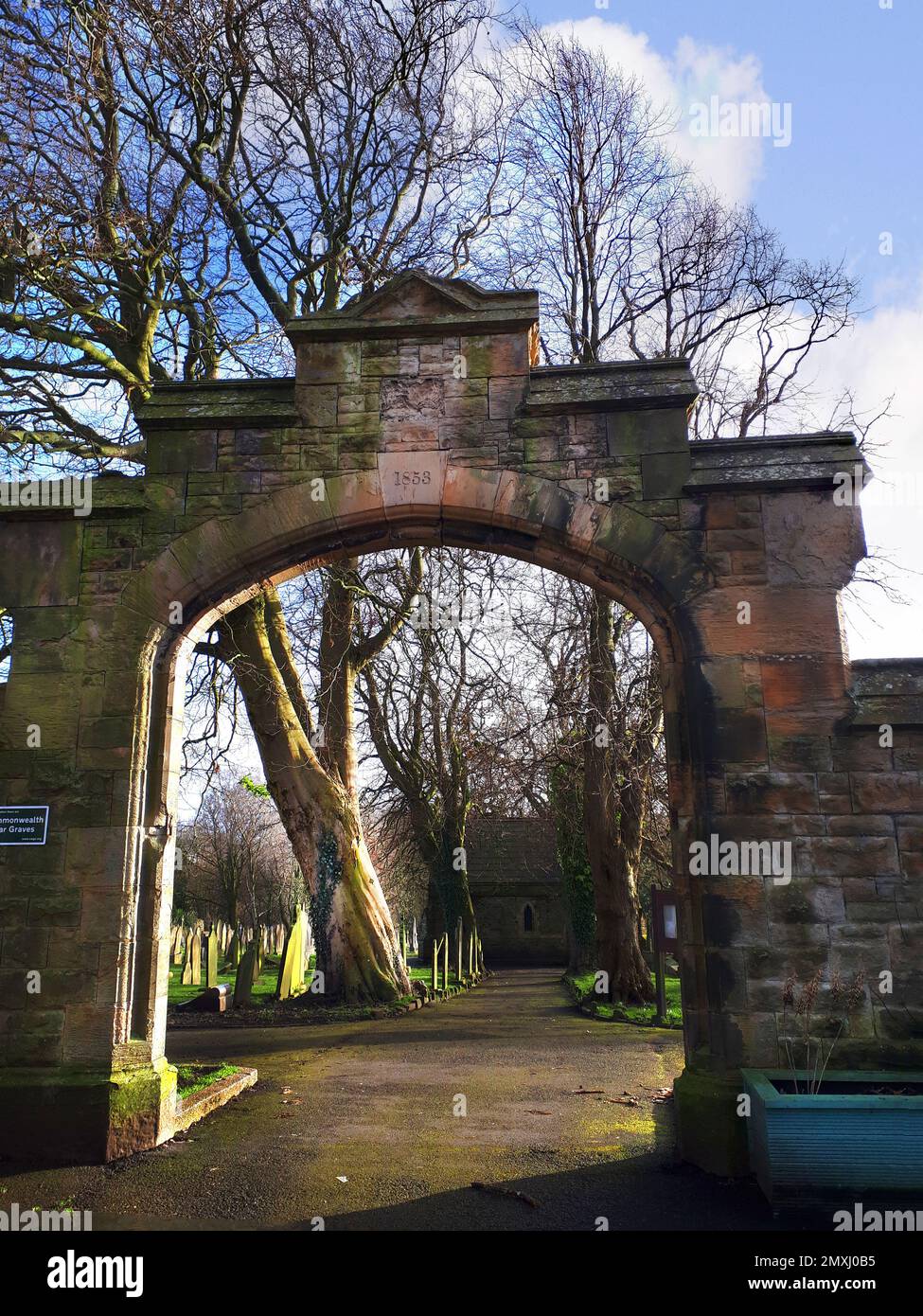 St Leonards Cemetery in Padiham Lancashire was opened in 1853 as the ...