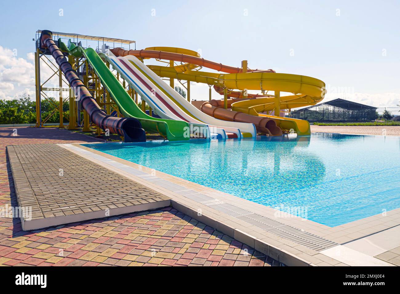 Water slides design hi-res stock photography and images - Alamy