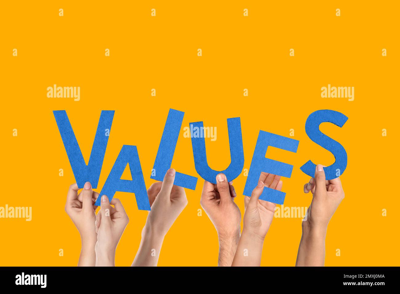 Many people holding word hi-res stock photography and images - Alamy