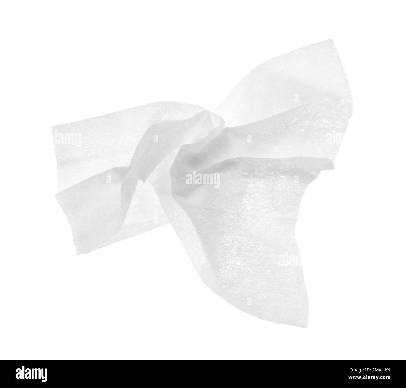 Used crumpled paper tissue isolated on white, top view Stock Photo - Alamy