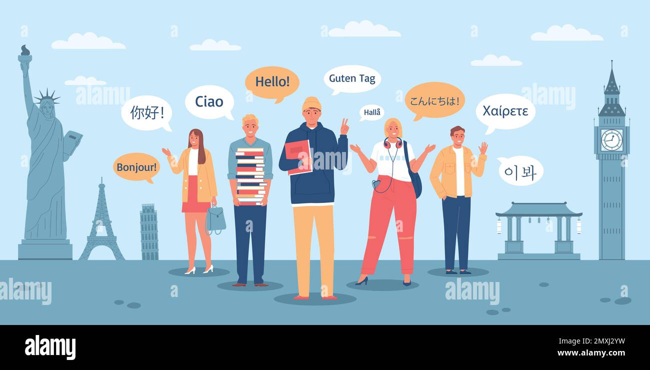 Foreign language lecture Stock Vector Images - Alamy