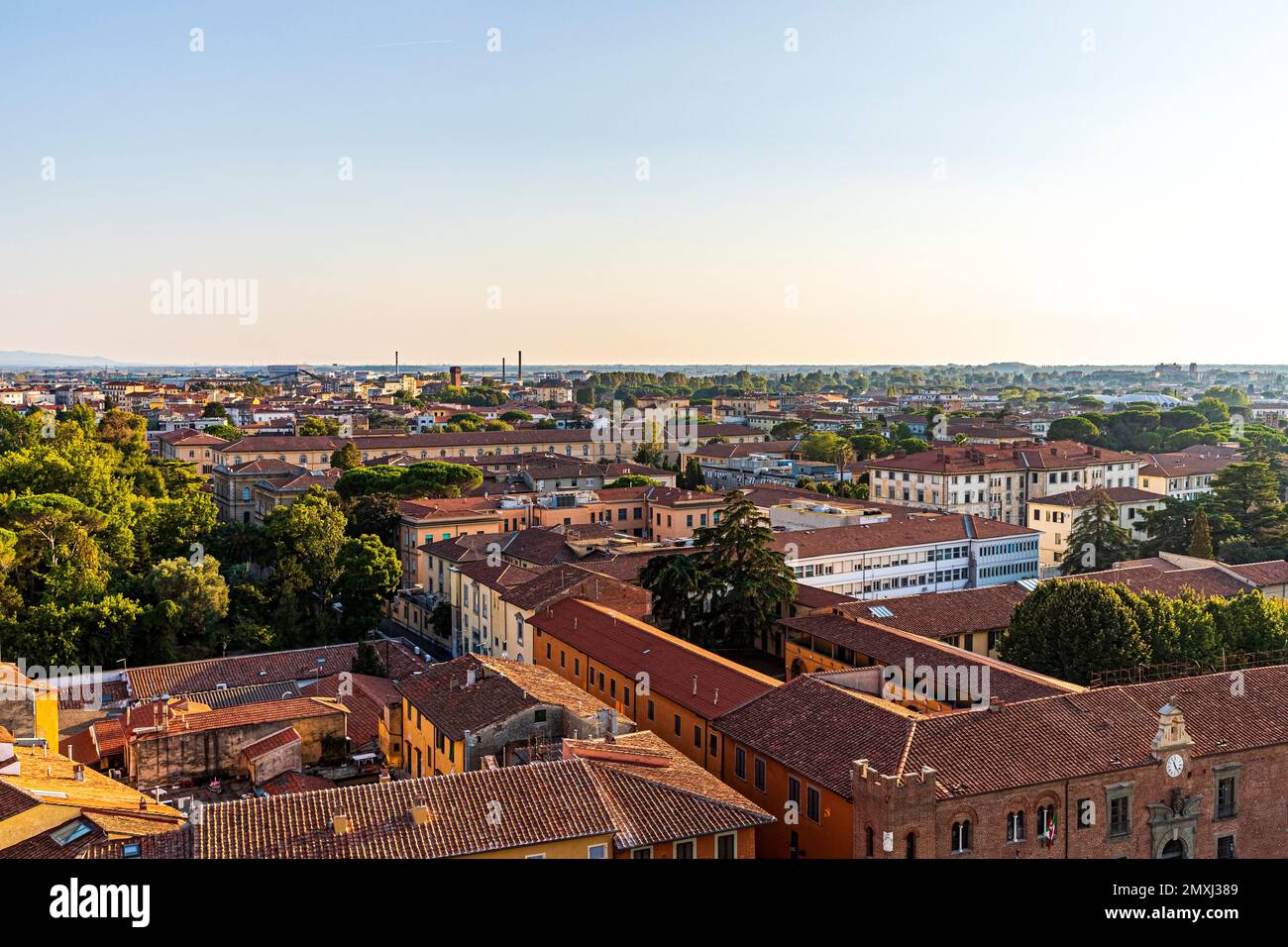 an Aerial shot over Province of Pisa, Italy Stock Photo - Alamy