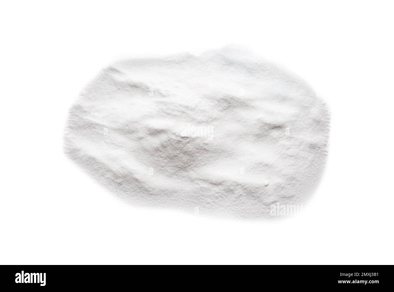 Pile of baking soda isolated on white, top view Stock Photo - Alamy