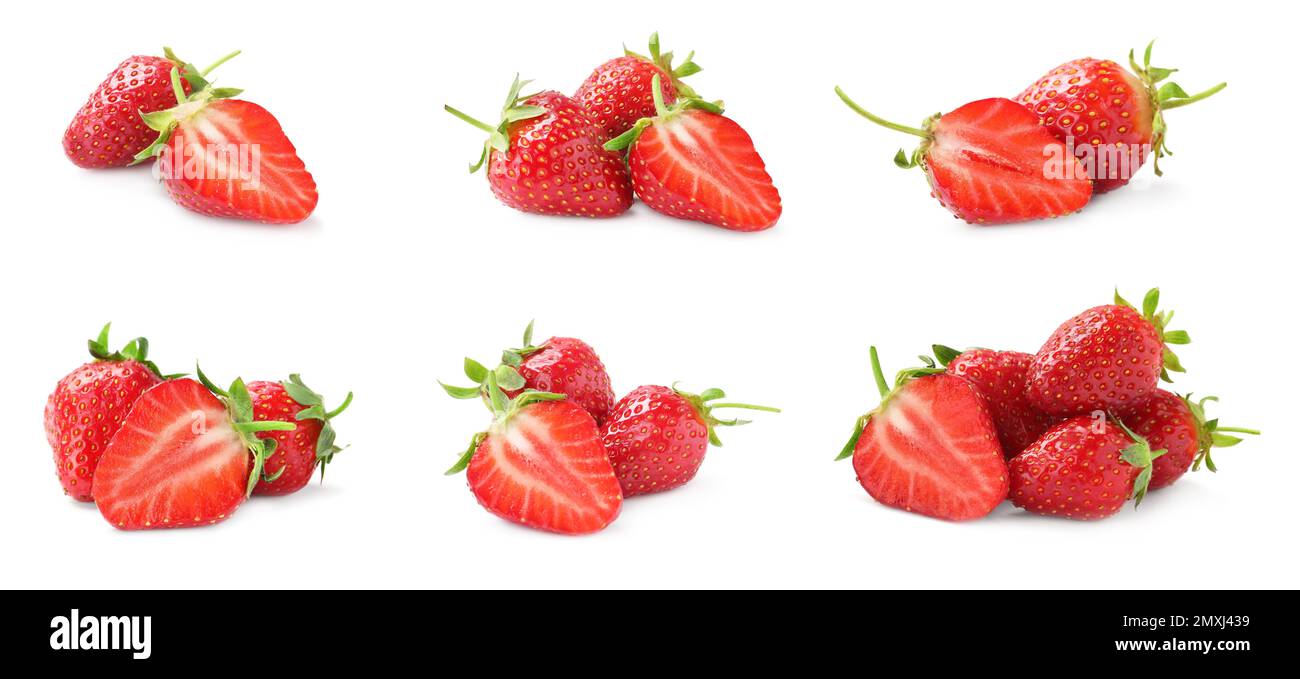 Beautiful large strawberries Cut Out Stock Images & Pictures - Alamy