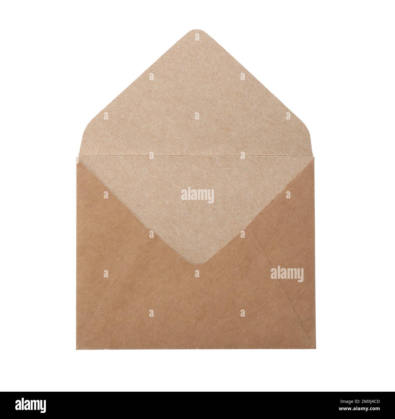 Brown paper envelope isolated on white. Mail service Stock Photo - Alamy