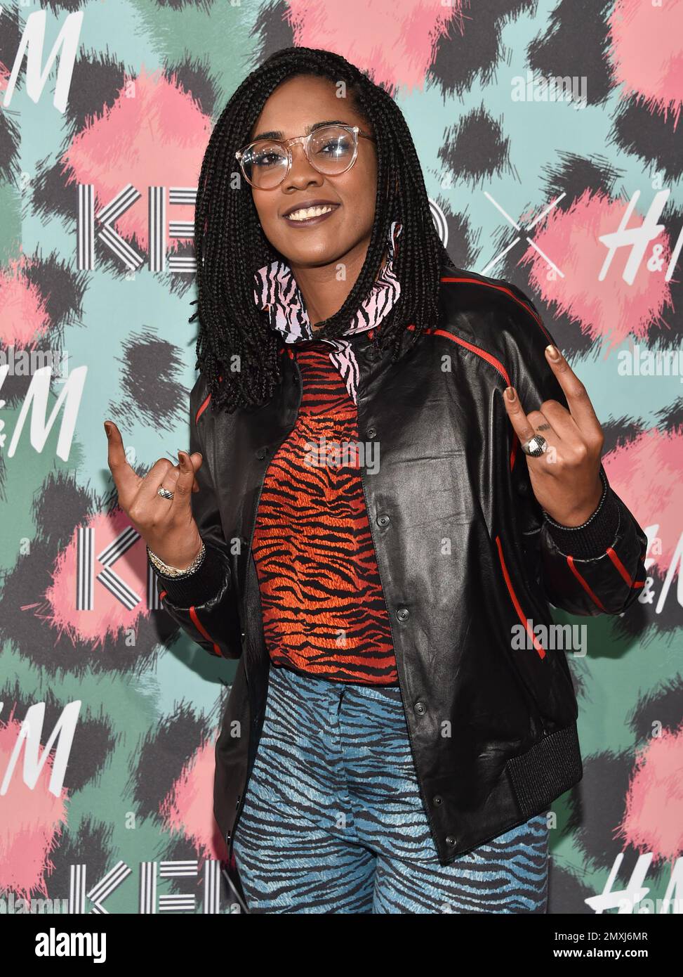 Songwriter Ingrid Burley attends the Kenzo x H&M Runway Show at Pier 36 ...