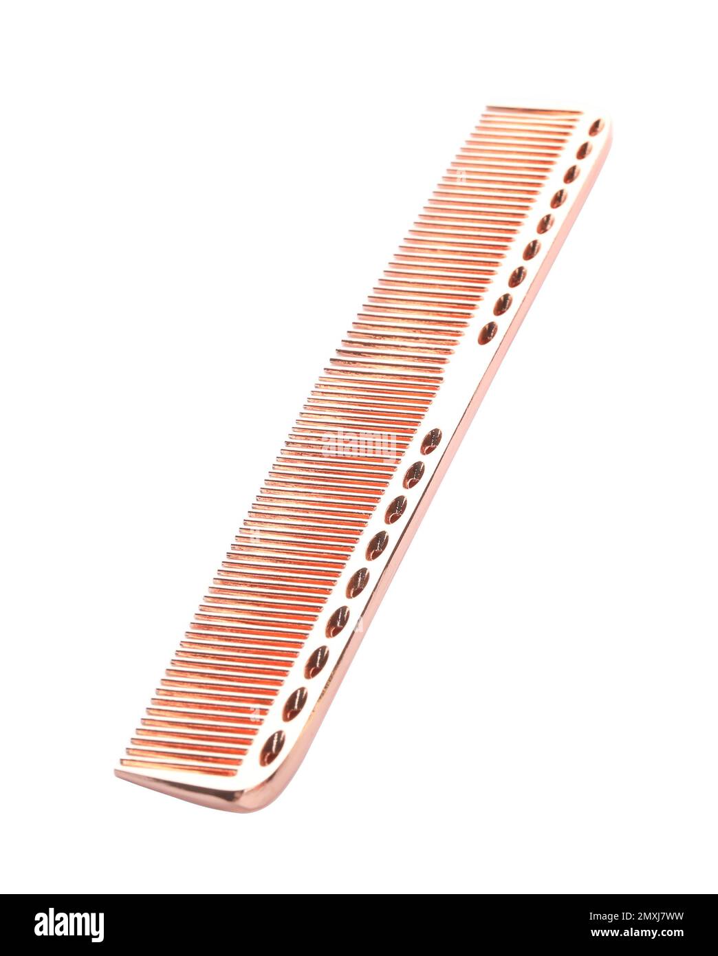 New plastic hair comb isolated on white Stock Photo - Alamy