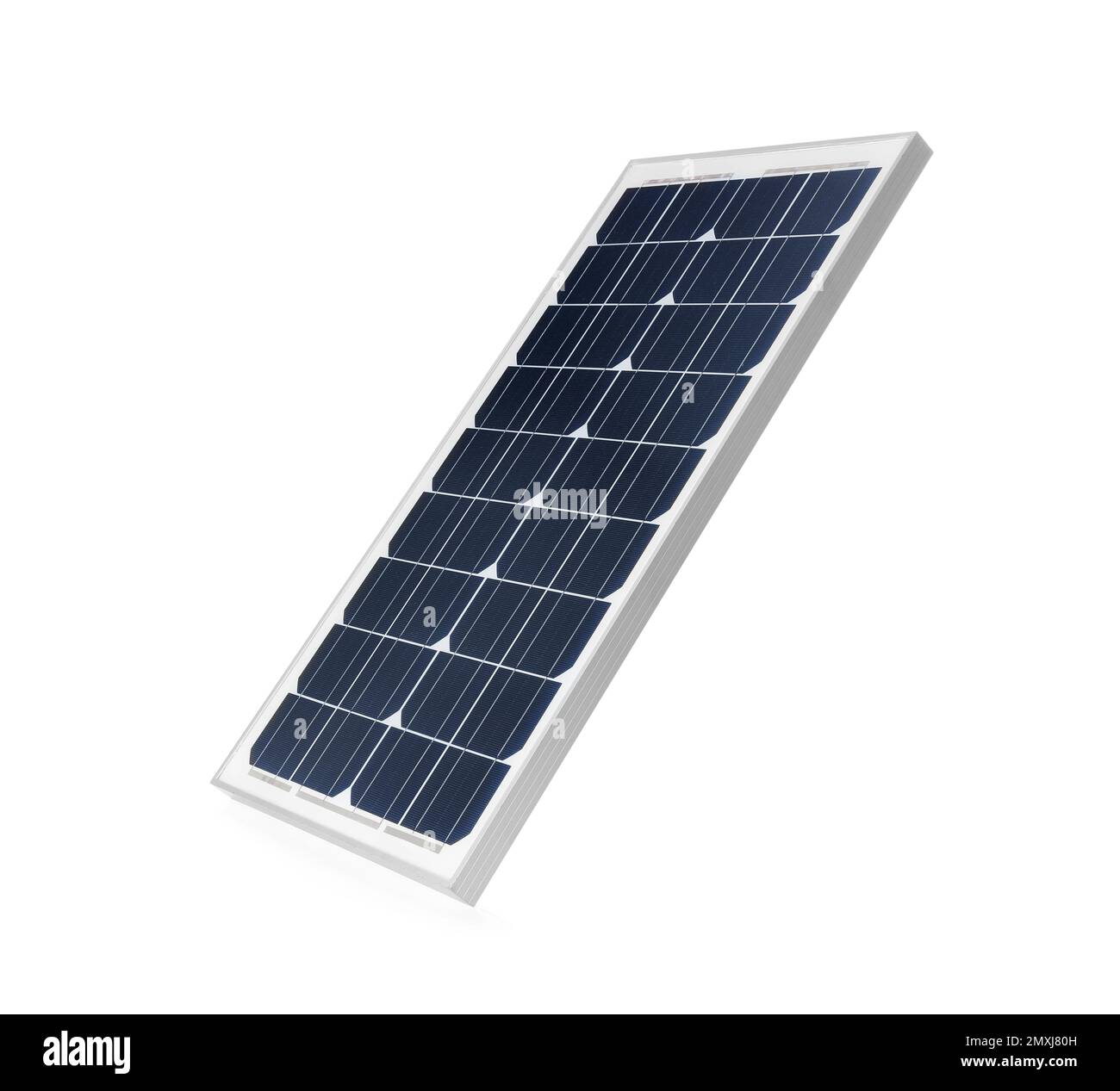 Solar panel isolated on white. Alternative energy source Stock Photo ...