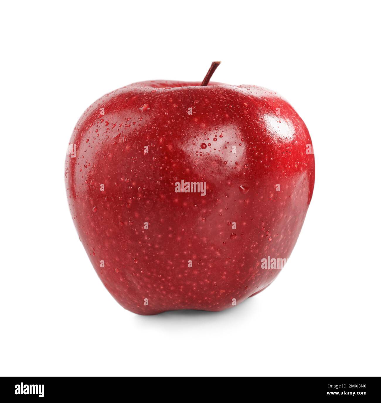 Fresh juicy red apple isolated on white Stock Photo - Alamy