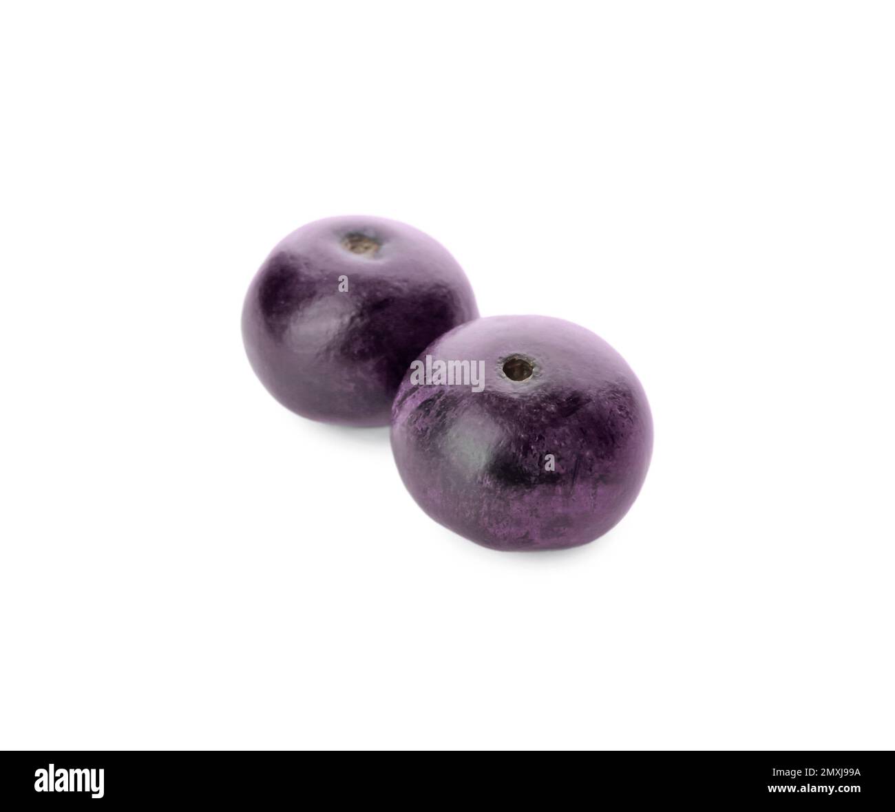 Fresh ripe acai berries isolated on white Stock Photo - Alamy