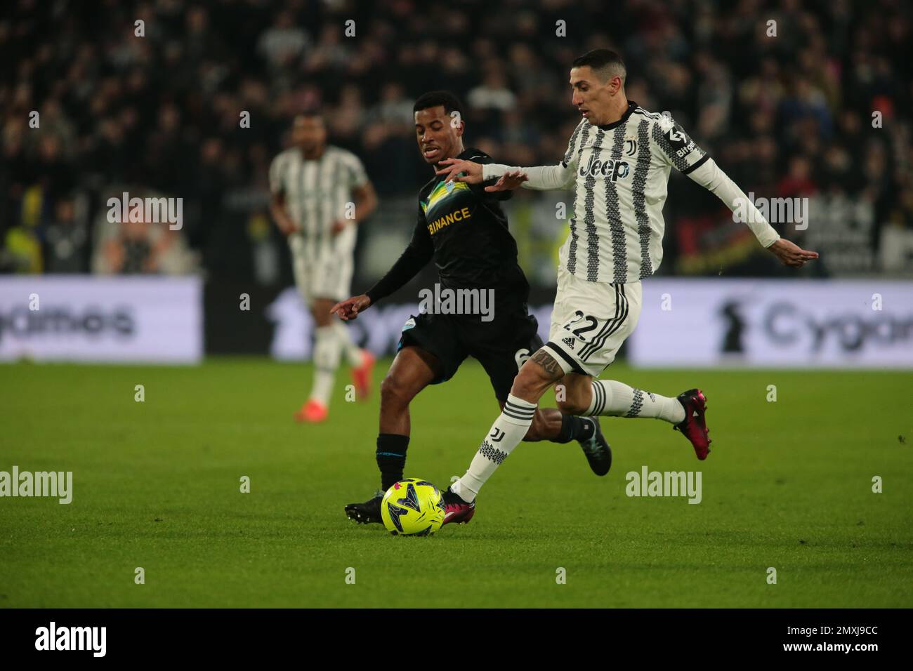 Angel Di Maria of Juventus during the italian Cup, football match ...