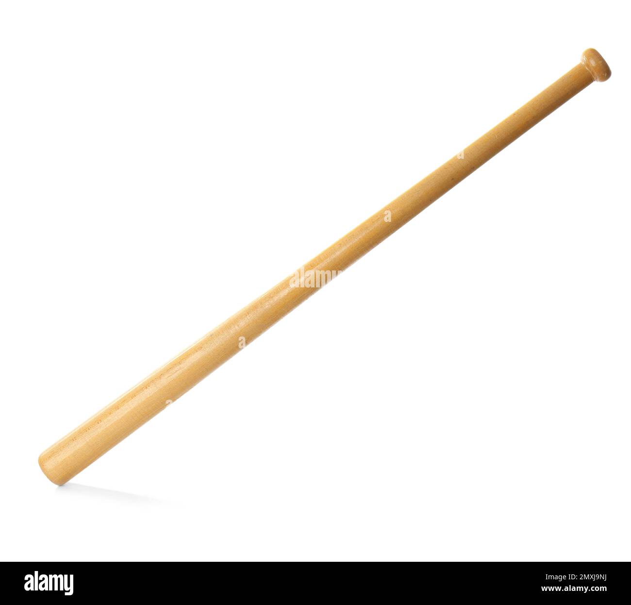 Wooden baseball bat isolated on white. Sportive equipment Stock Photo ...