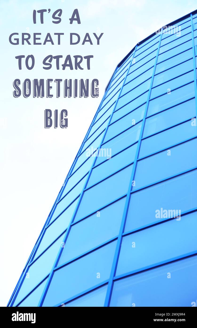 New life chapter beginning. Inspirational text It's A Great Day To ...