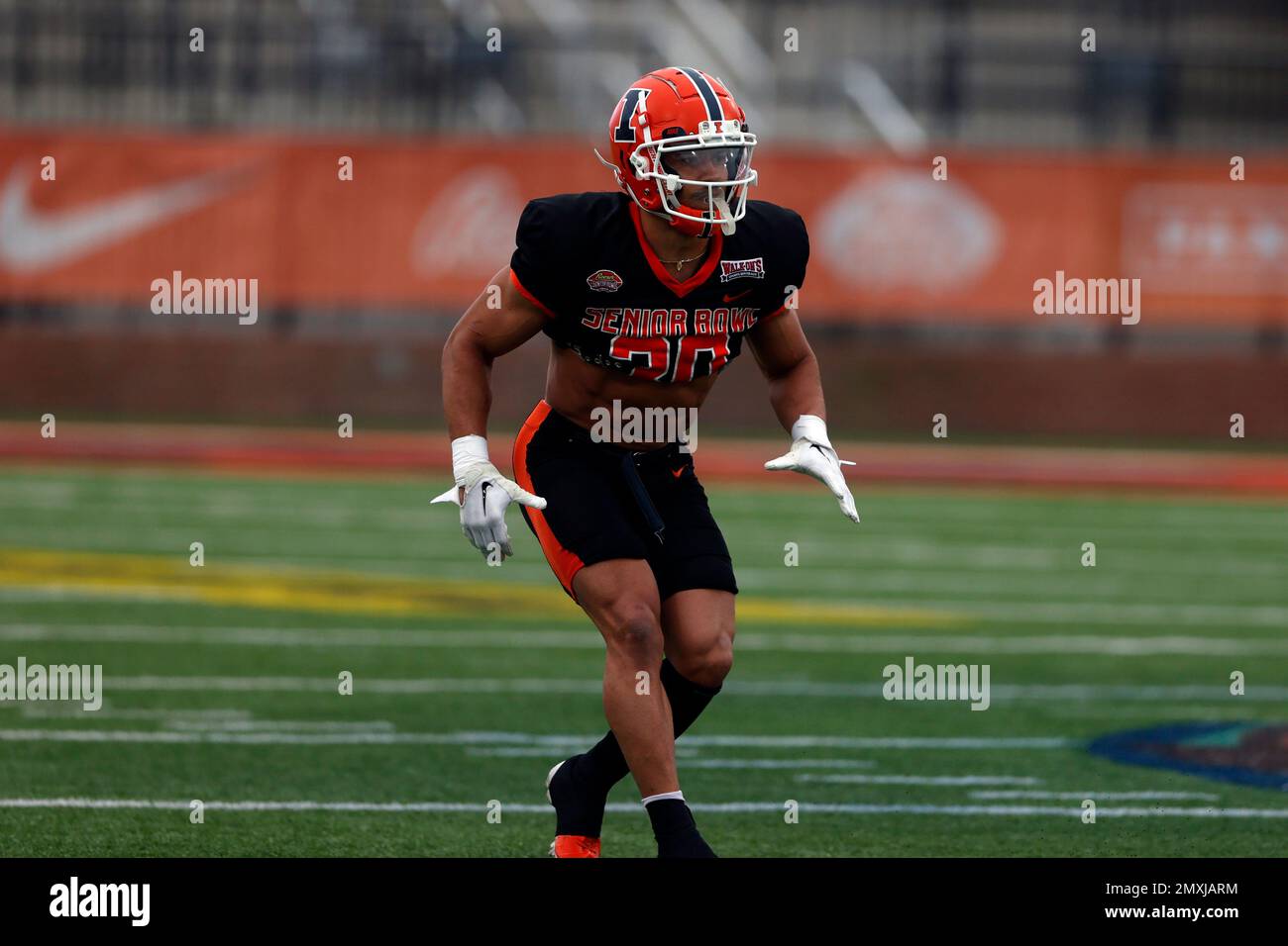 National defensive back Sydney Brown of Illinois runs drills during ...