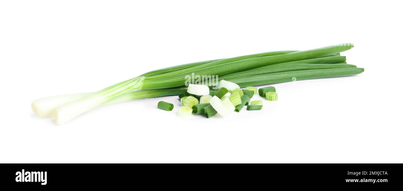 Chopped spring onions Cut Out Stock Images & Pictures - Alamy