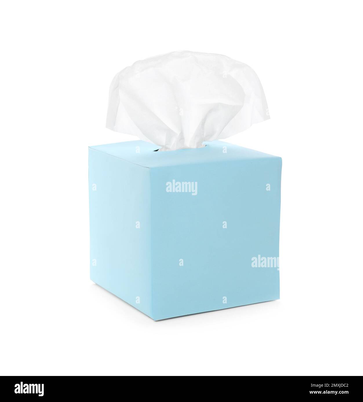 Box with paper tissues isolated on white Stock Photo - Alamy