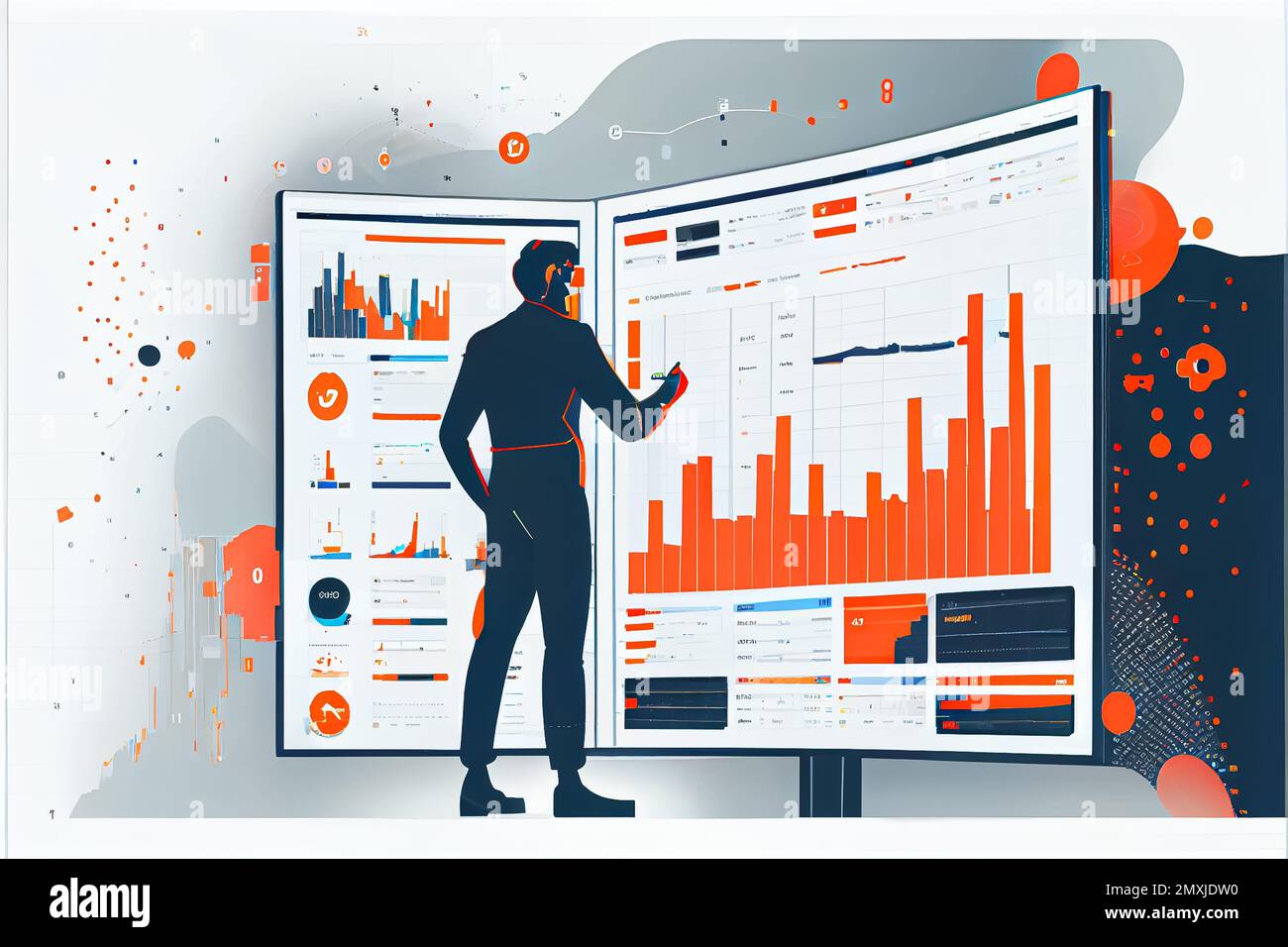 Data visuals hi-res stock photography and images - Alamy