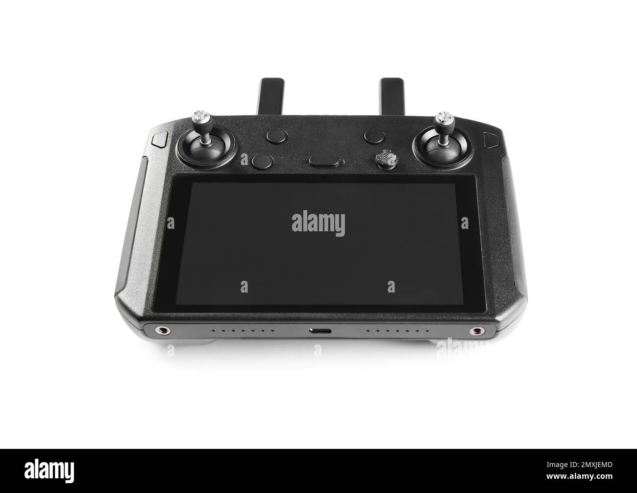 New modern drone controller isolated on white Stock Photo - Alamy
