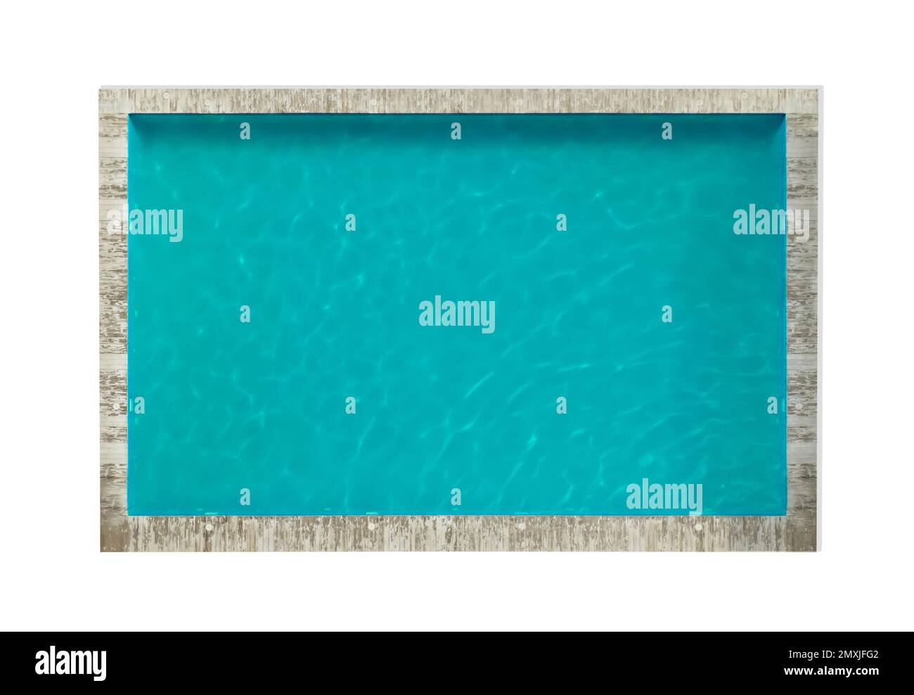 Swimming pool with cool water isolated on white, top view Stock Photo ...