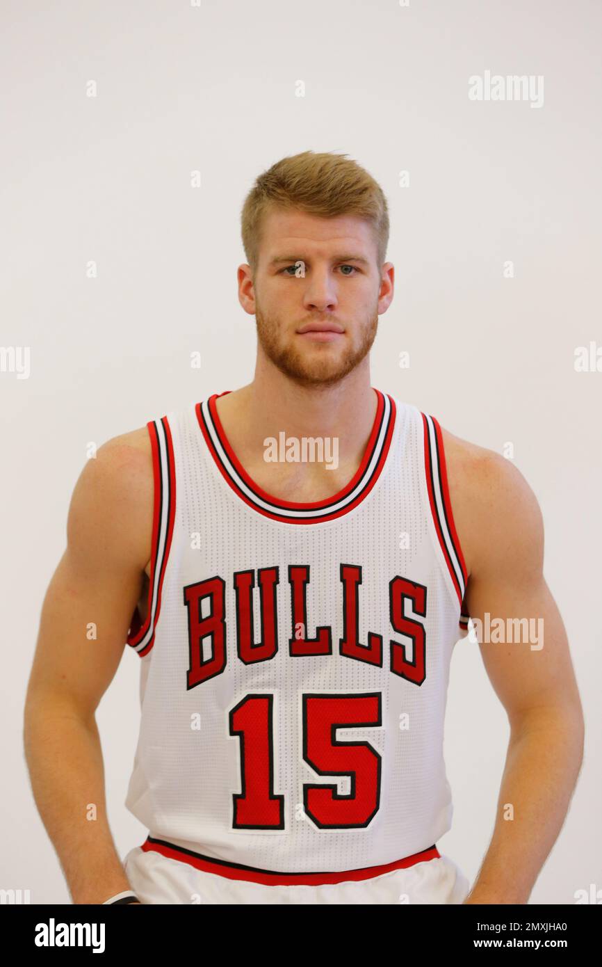 Chicago Bulls' Thomas Walkup poses for a portrait during the NBA ...