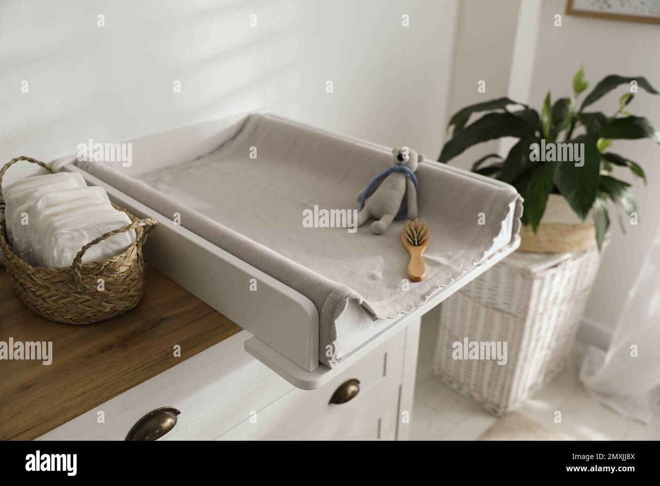 Diapers in chest of drawers hi-res stock photography and images - Alamy