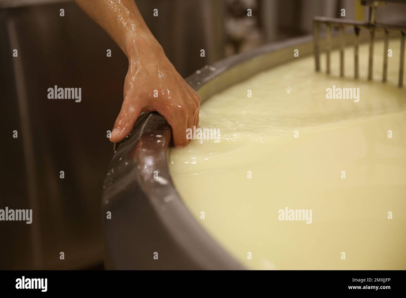Cheese factory mixing vat hi-res stock photography and images - Alamy