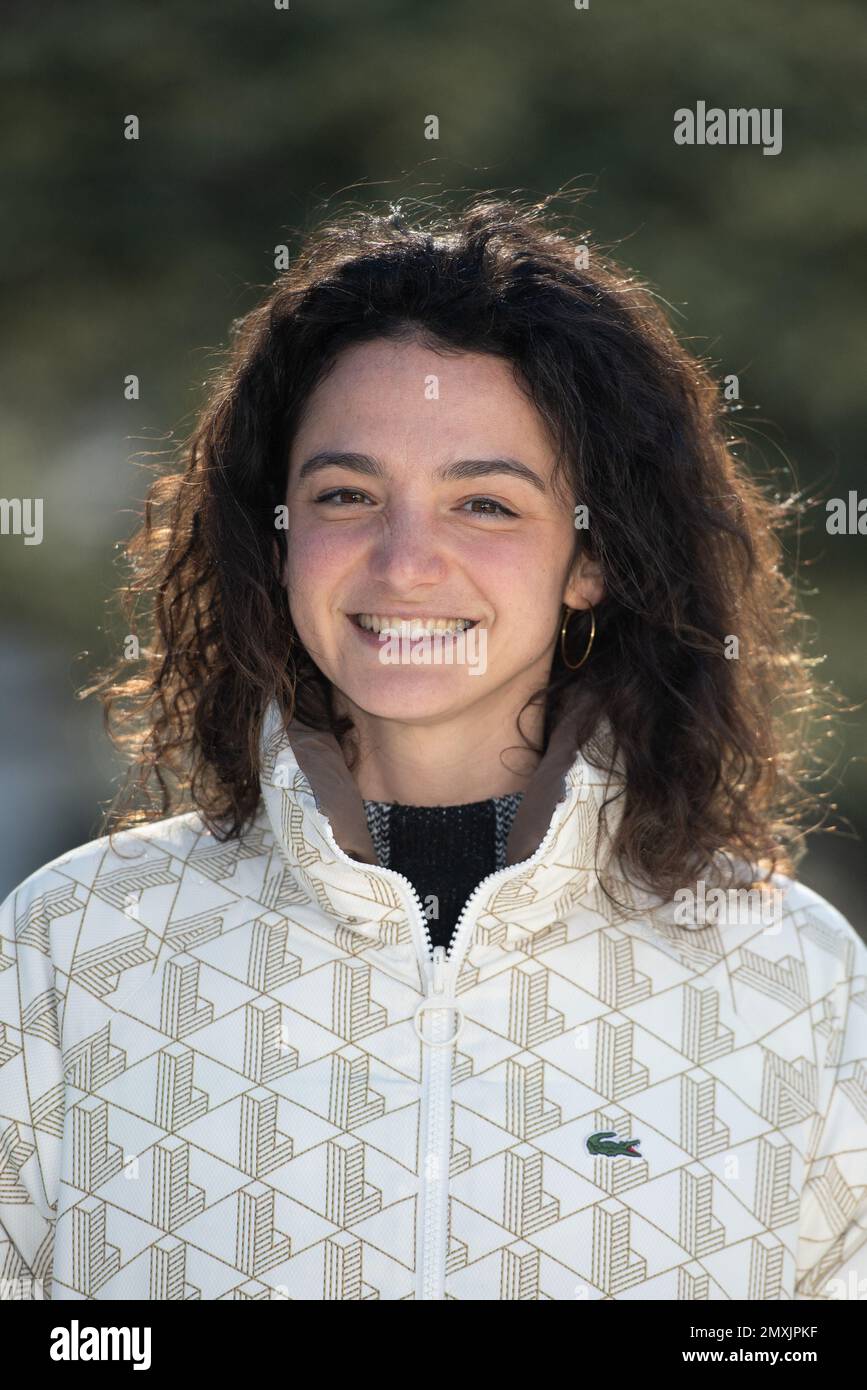 Pauline Bression attending a Photocall during the 25th Luchon TV ...