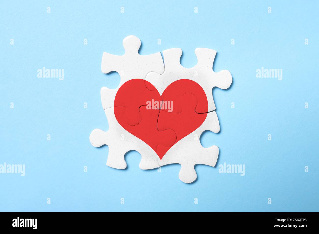 Two Puzzle Pieces Love