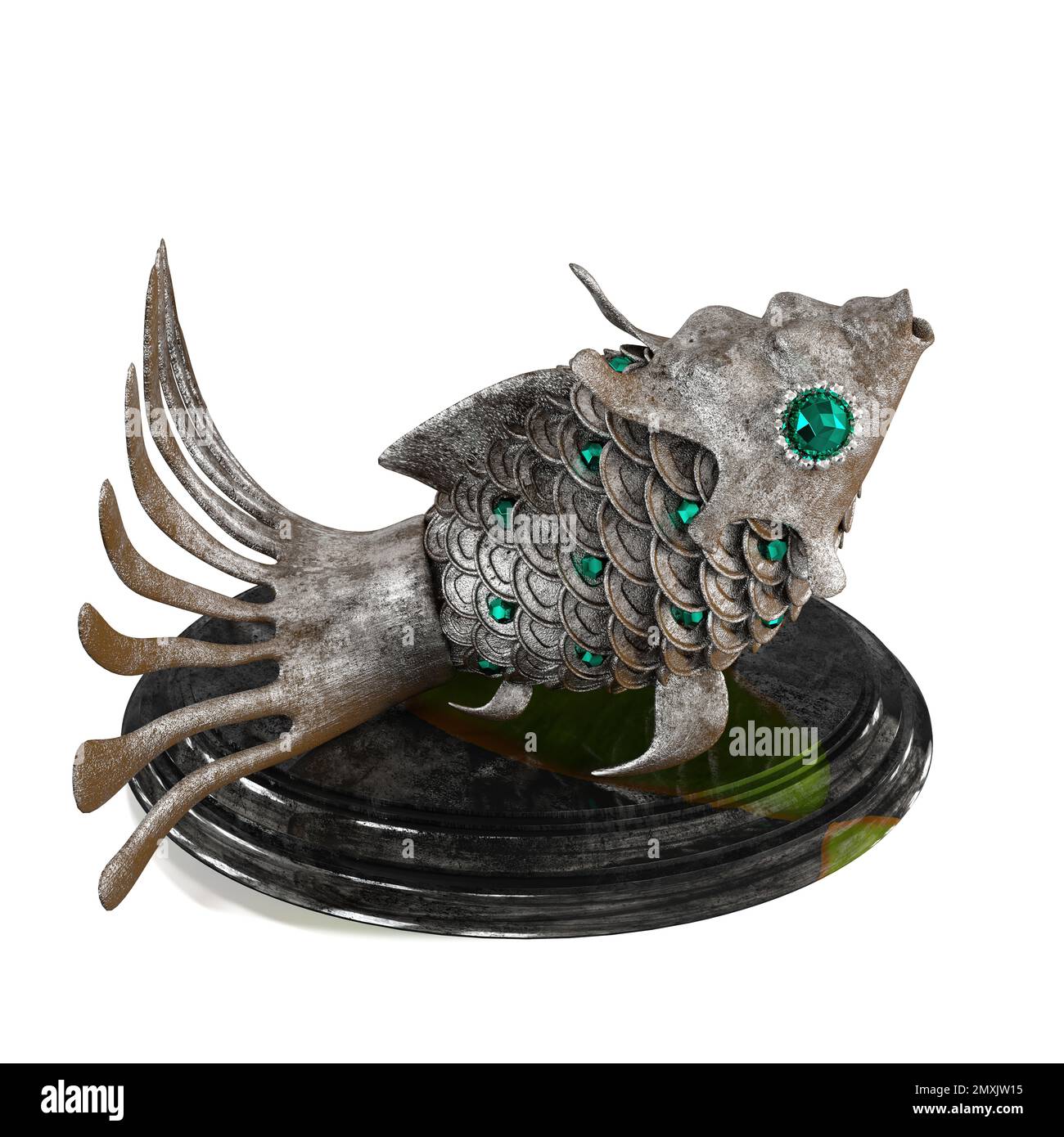 Fish as decoration at a Cut Out Stock Images & Pictures - Alamy