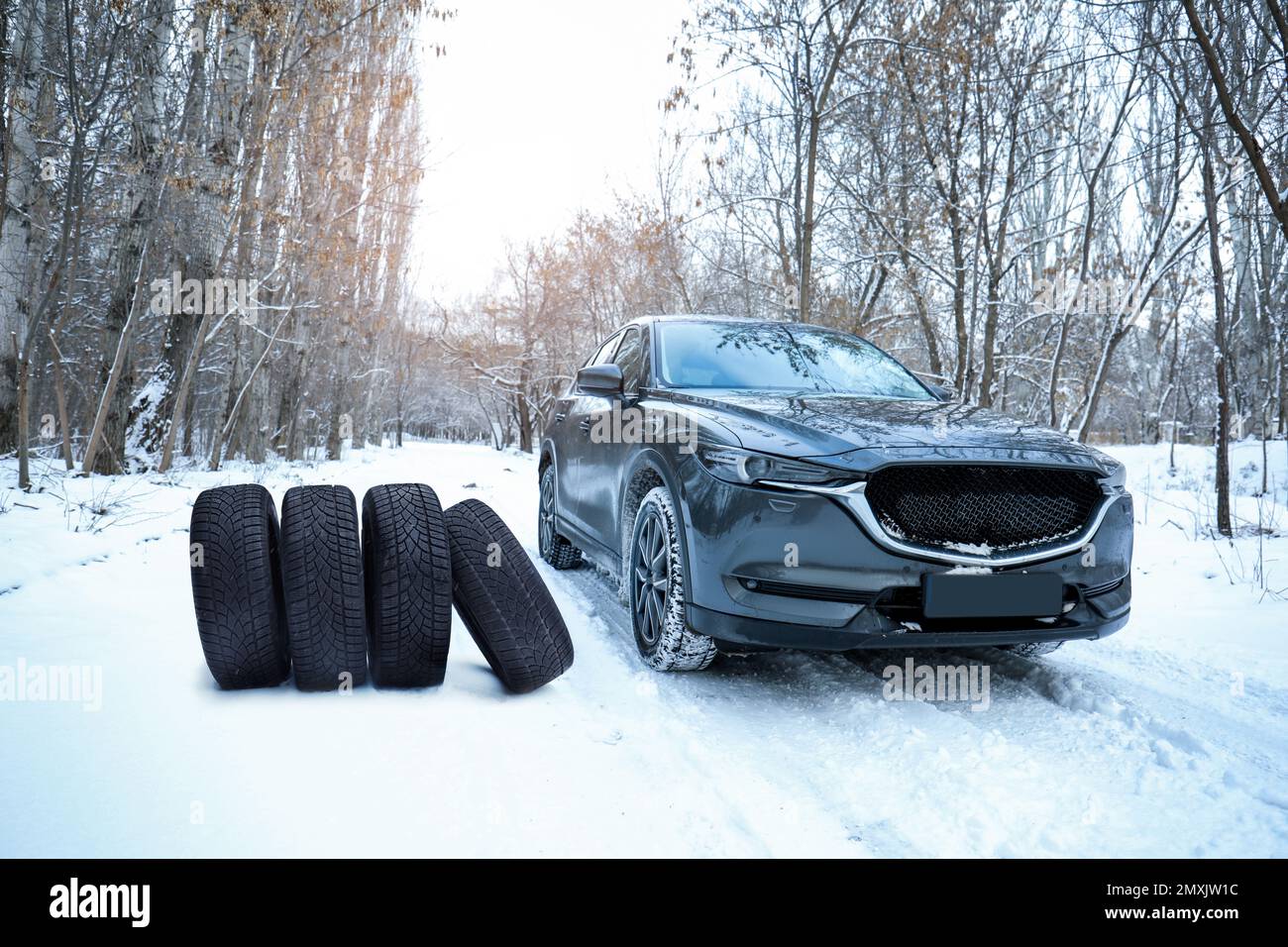 Snow weather winter snowfall car road safety icy conditions hi-res ...