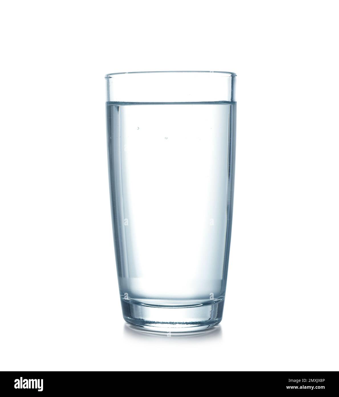 Glass of clean water isolated on white Stock Photo - Alamy