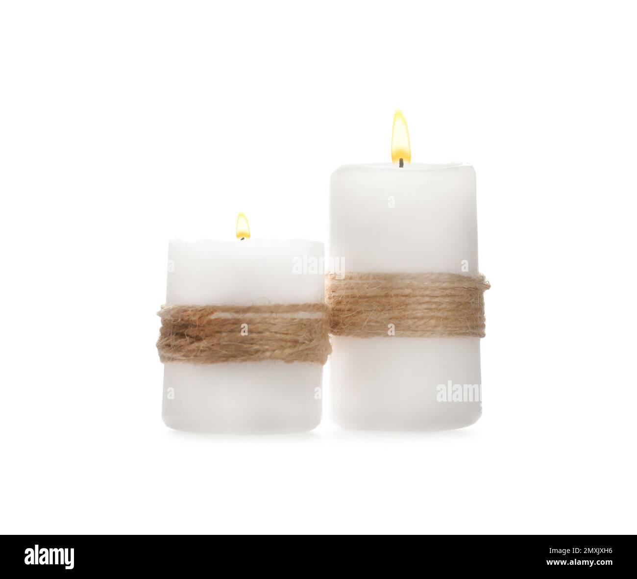 Pillar candles, isolated Cut Out Stock Images & Pictures - Alamy