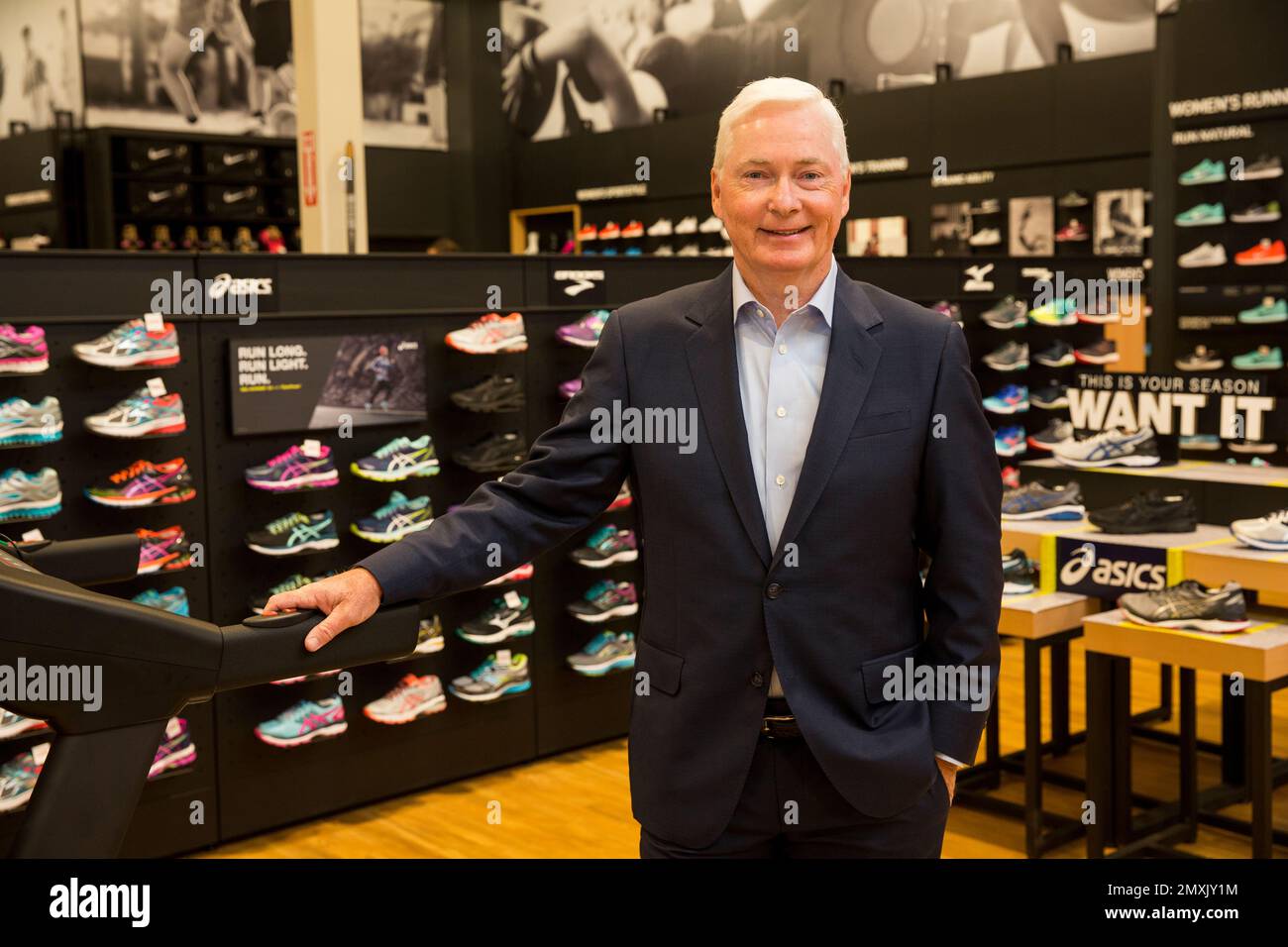 Chairman and CEO of DICK'S Sporting Goods Edward W. Stack visits a new ...