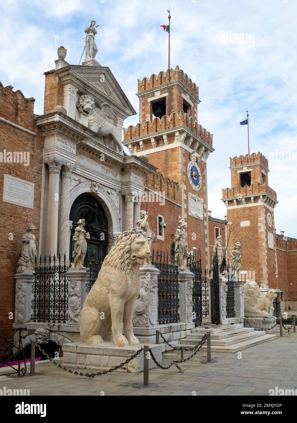 Gate and towers of Venetian Arsenal Stock Photo - Alamy